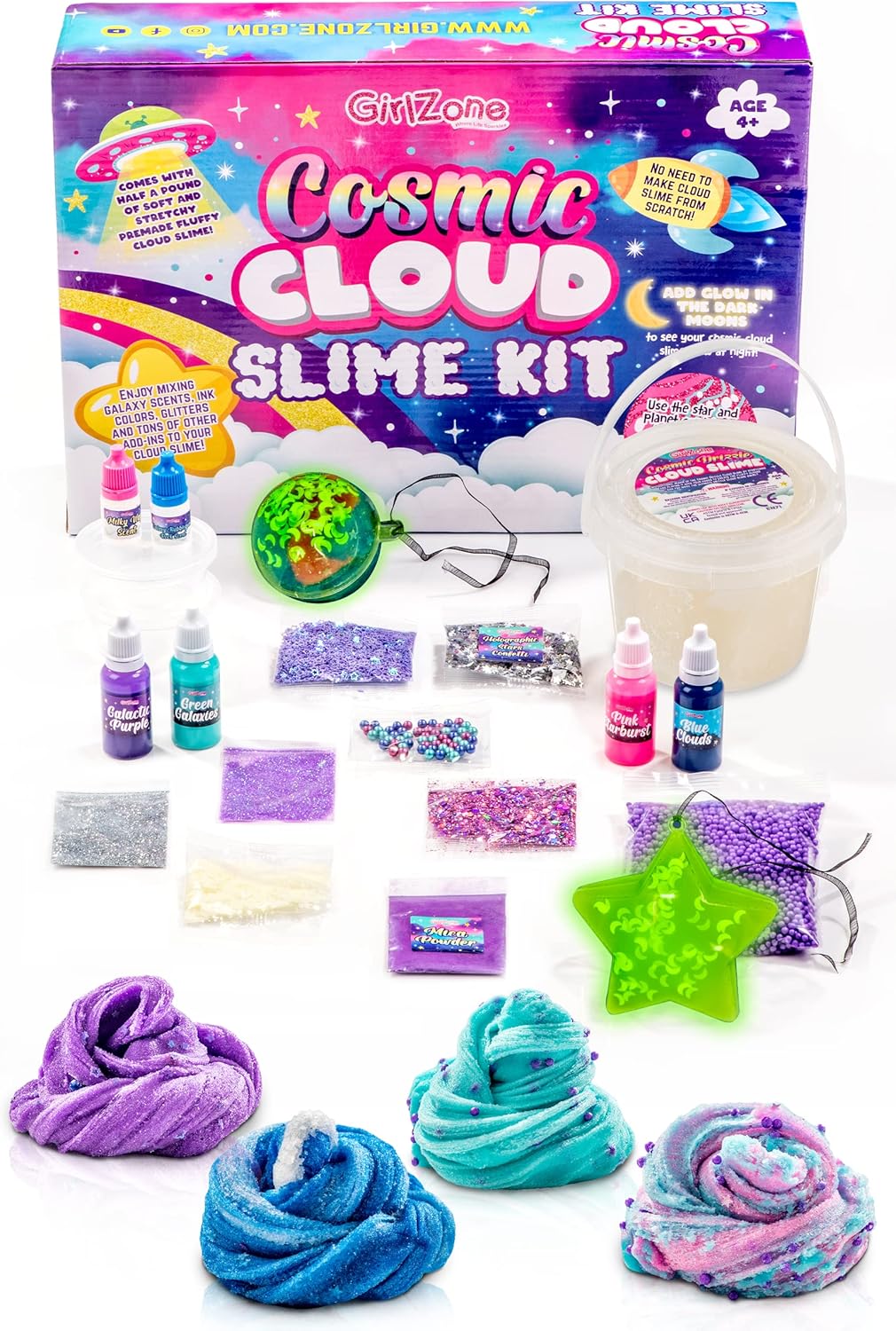Cosmic Cloud Slime Kit with Slime Glitter and Inks | Michaels