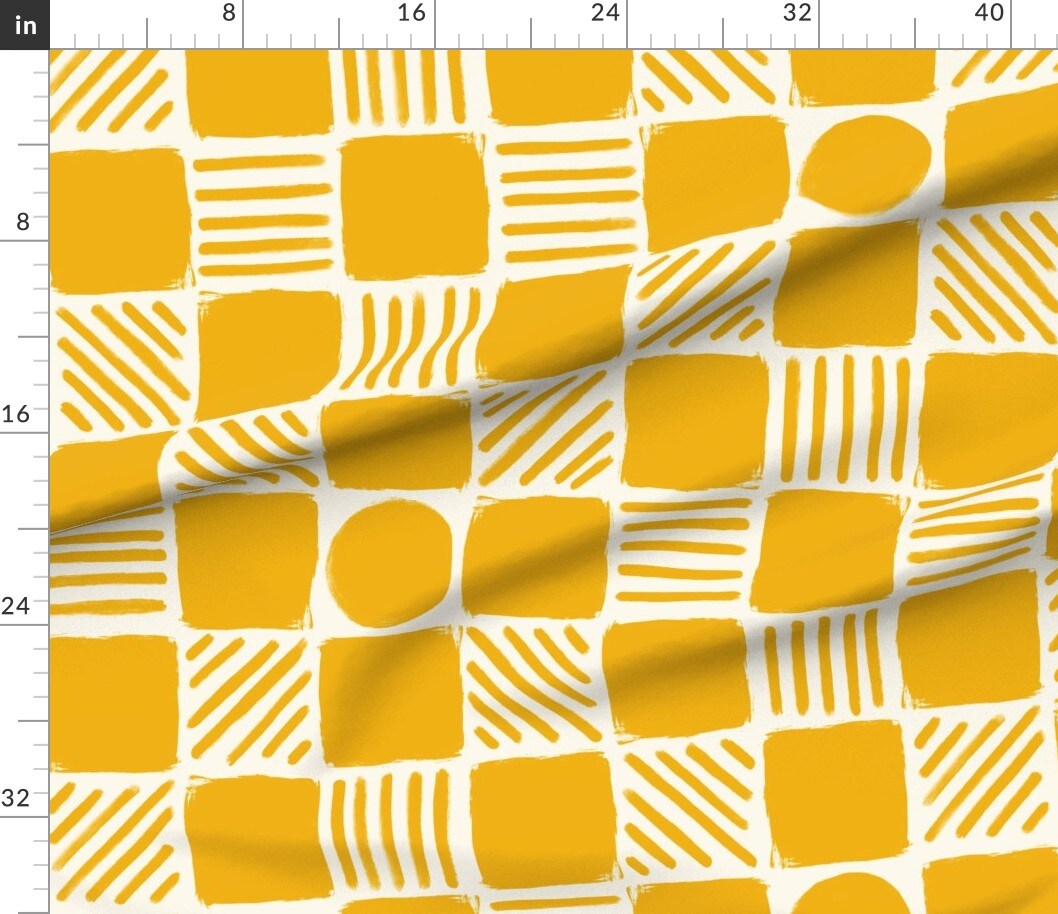 Various Fabrics by the Yard or Fat Quarter Patchwork Geometric Brush ...