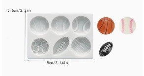 Silicone Sports Ball Molds for Baking and Crafts - CAKEWALK | Michaels