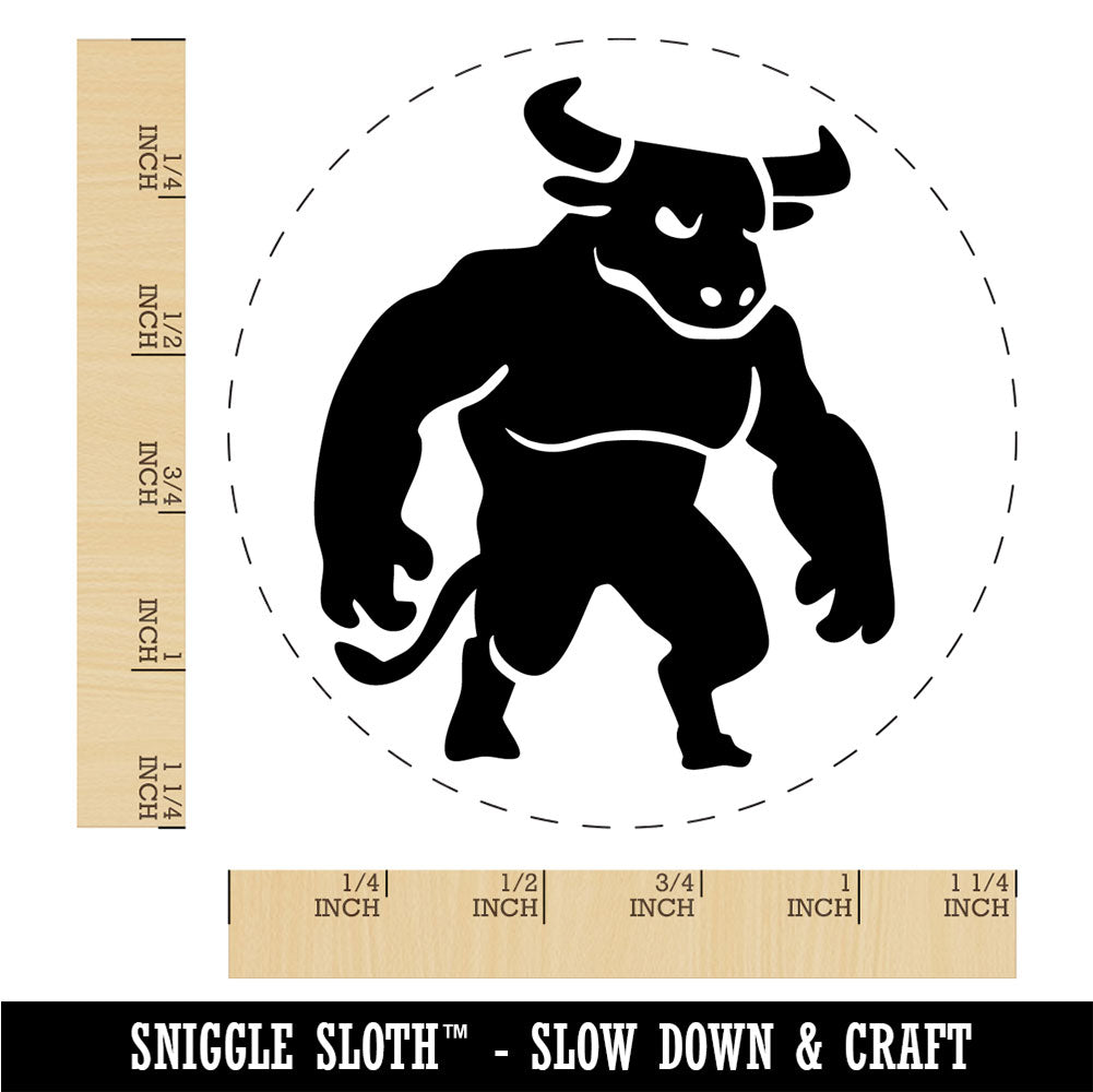 Minotaur Mythical Man Bull Creature Rubber Stamp for Stamping Crafting ...