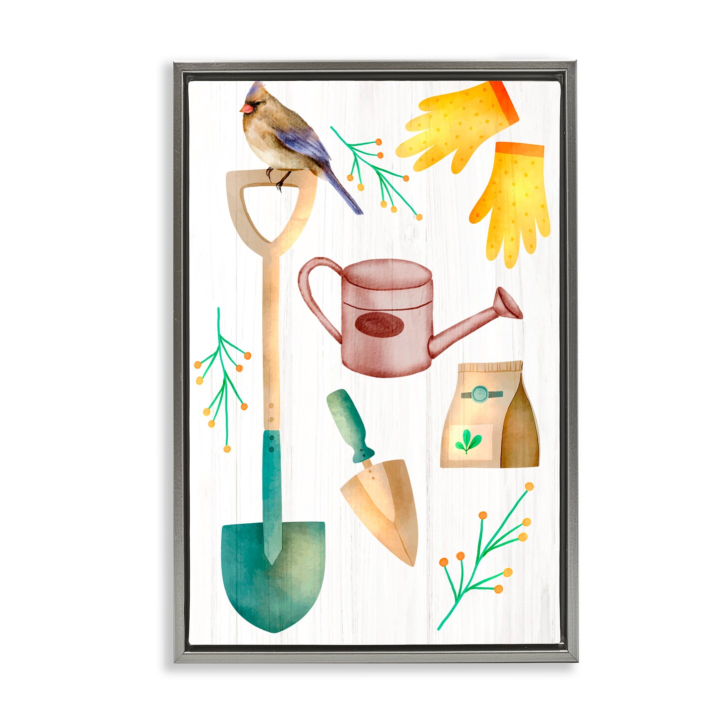 Stupell Industries Spring Gardening Tools Floating Frame By Lil' Rue | Michaels