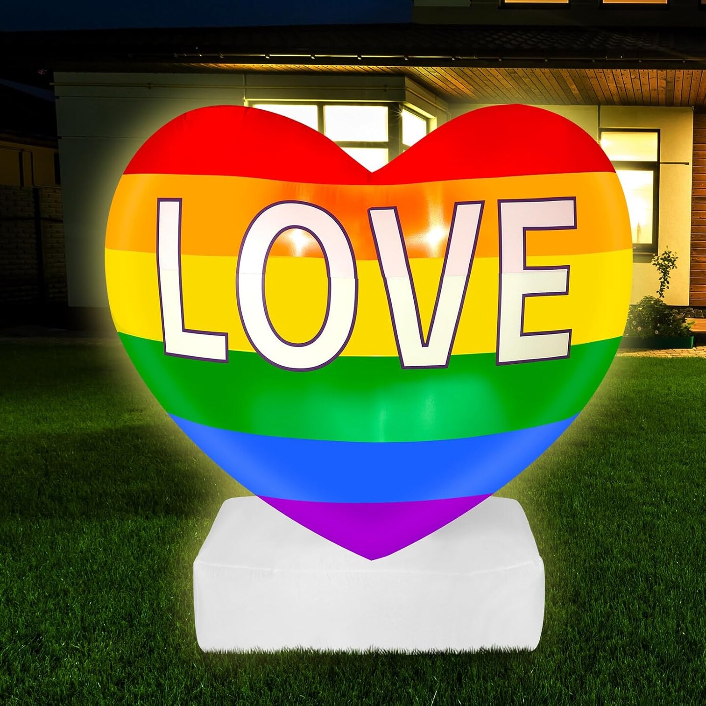 5 ft Rainbow Pride Inflatables Outdoor Decorations | Michaels