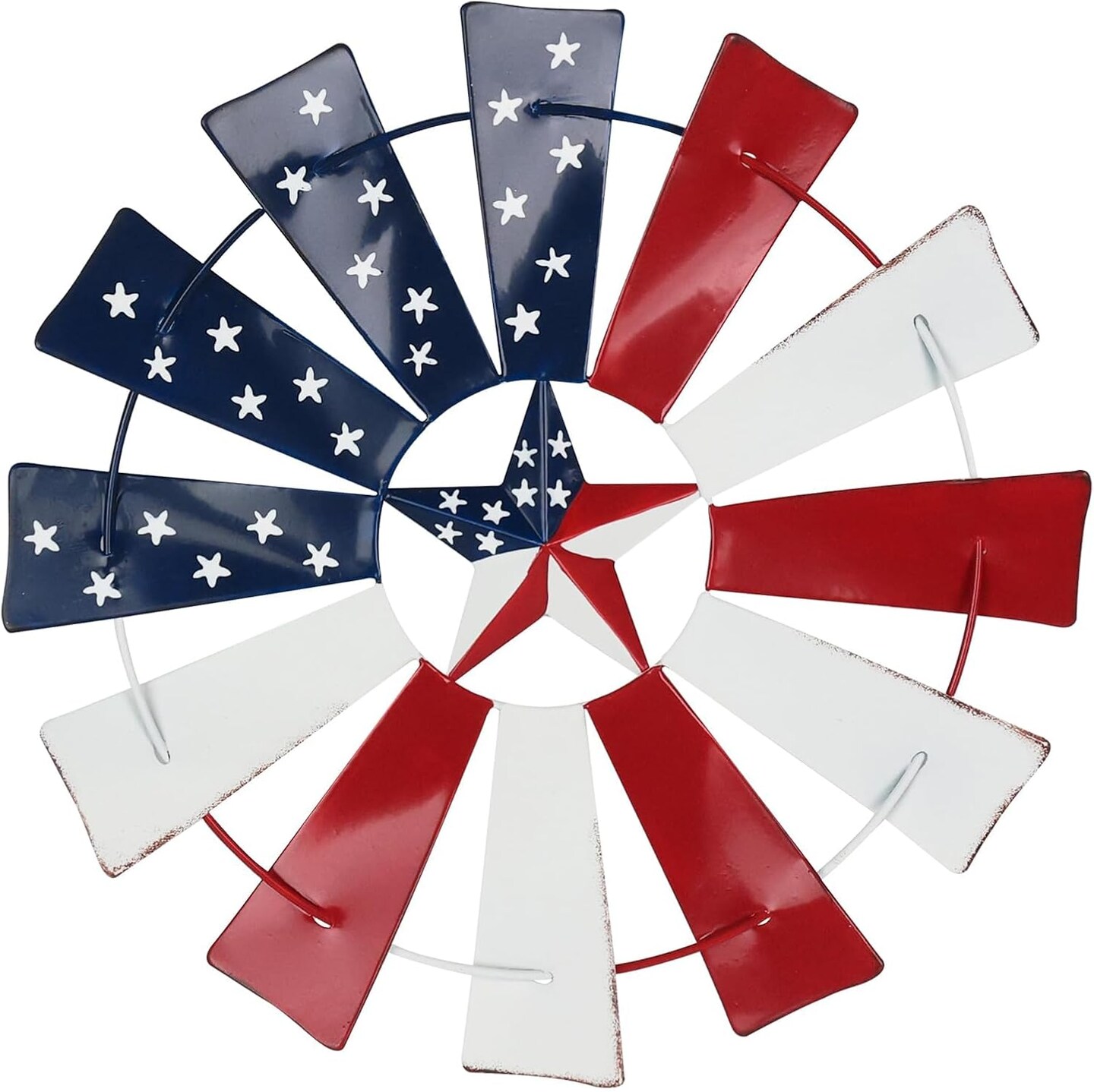 13.5" Red White Blue Windmill Wall Art (Color-399) | Michaels