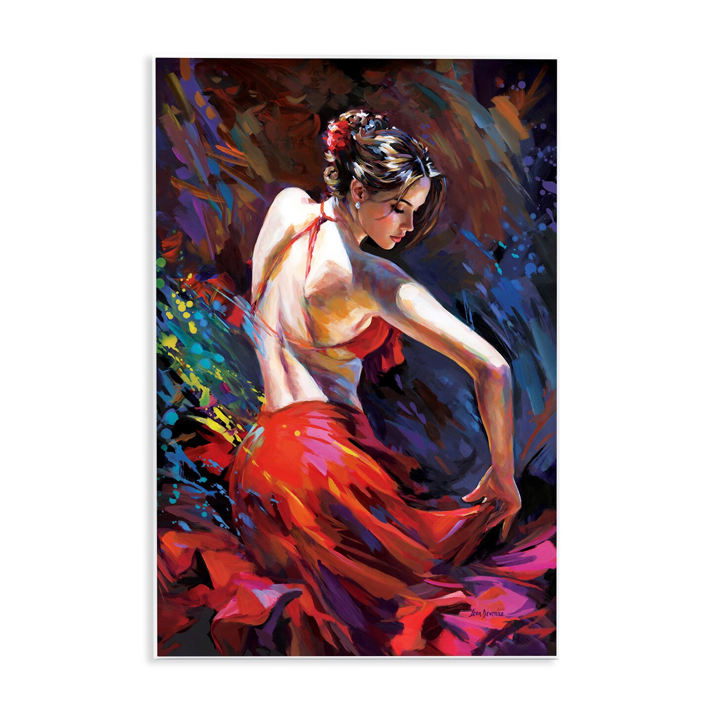 Stupell Industries Passionate Flamenco Dancer Wall Plaque By Leon ...