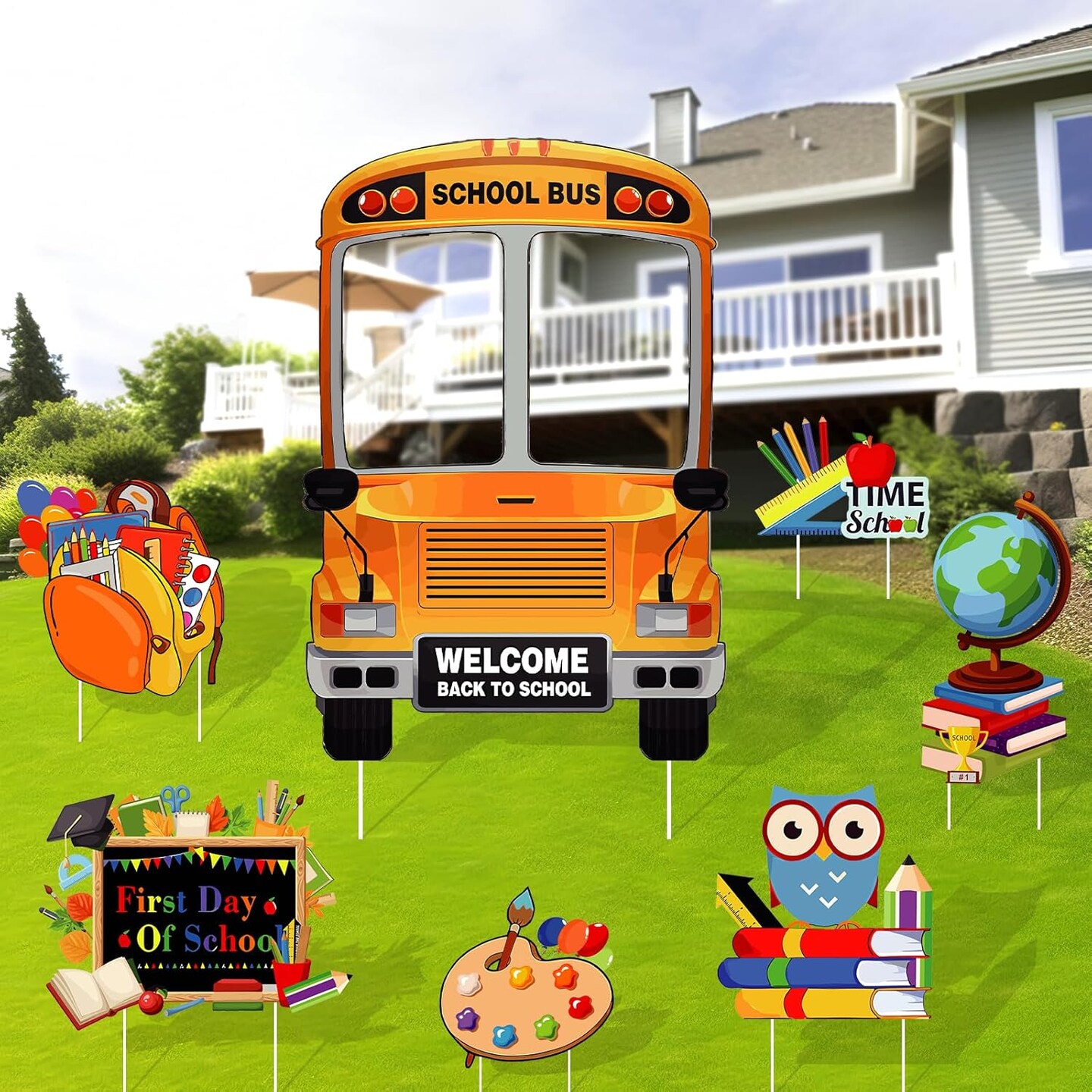 7PCS Welcome Back To School Yard Signs | Michaels