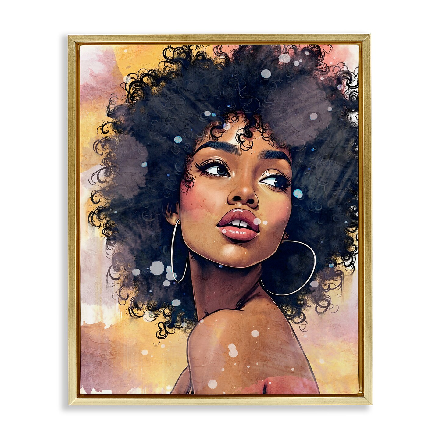 Stupell Industries Focus Female Portrait Floating Frame By Kim Allen | Michaels
