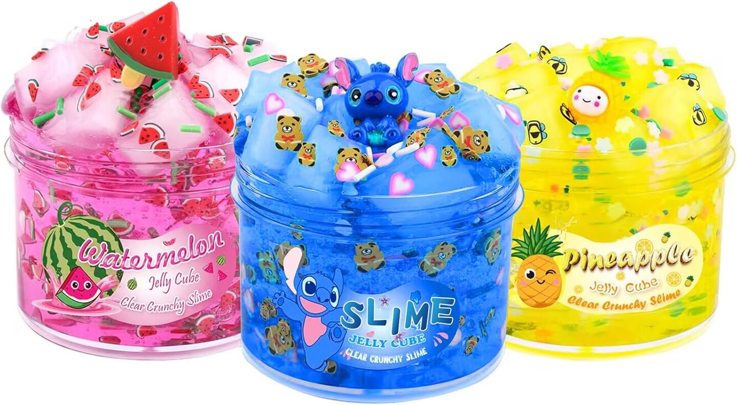 3 Pack Jelly Cube Clear Slime Kit | Michaels