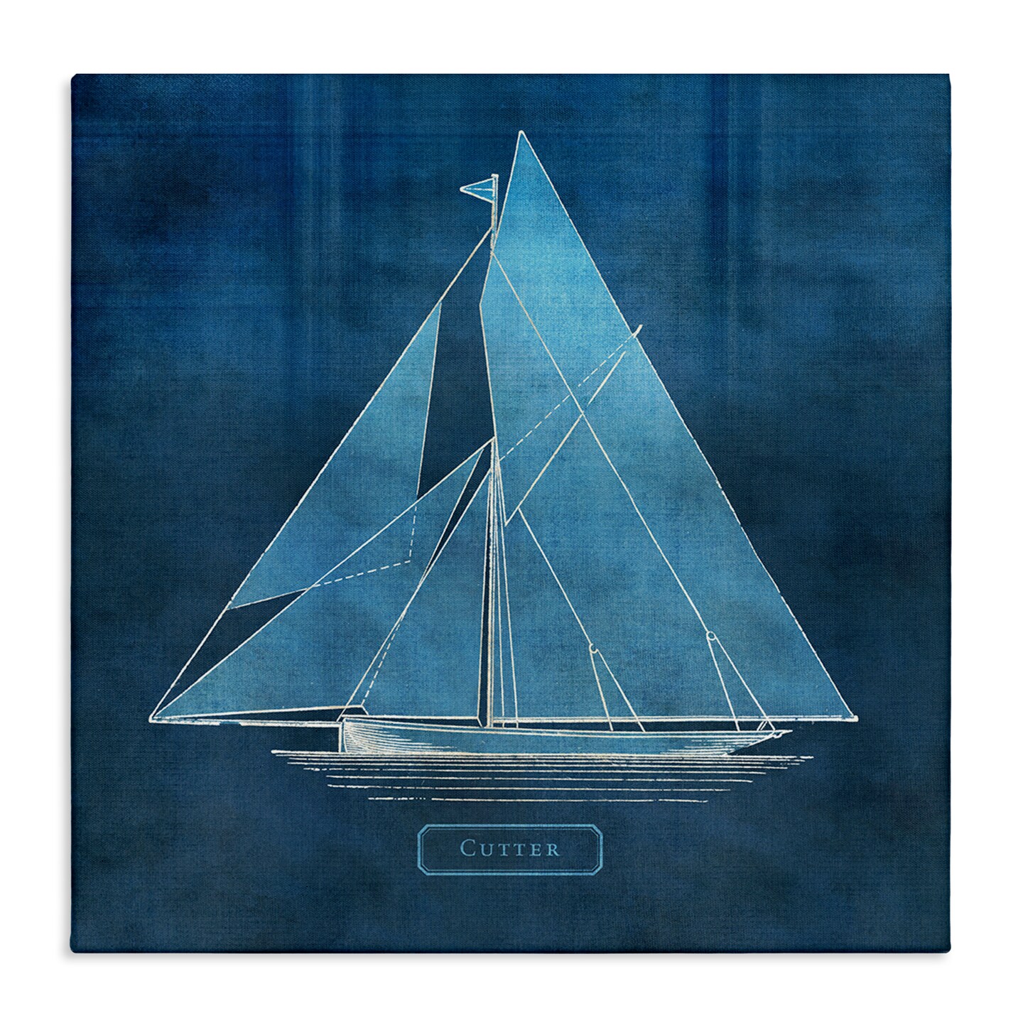 Stupell Industries Maritime Cutter Sailboat Canvas By Susan Arnot ...