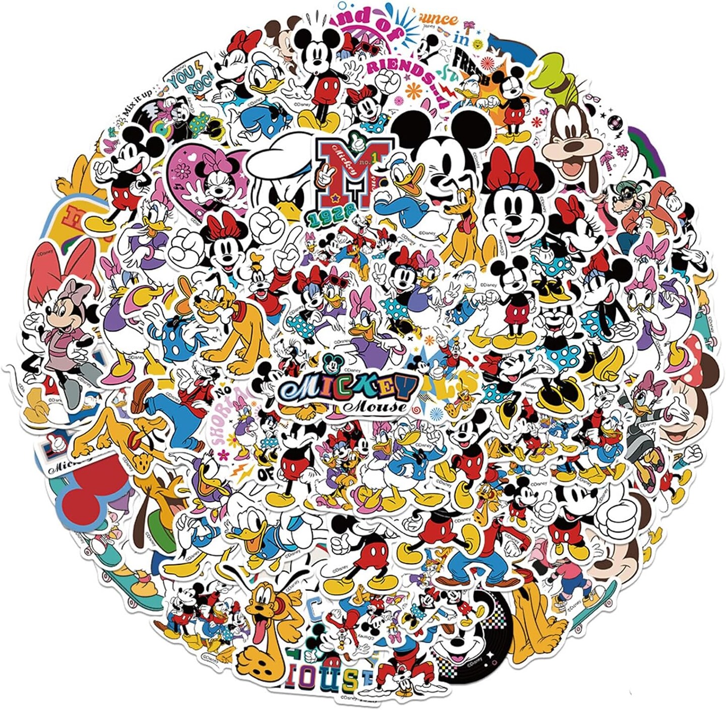 100Pcs Mickey & Minnie Cute Disney Cartoon Stickers | Michaels