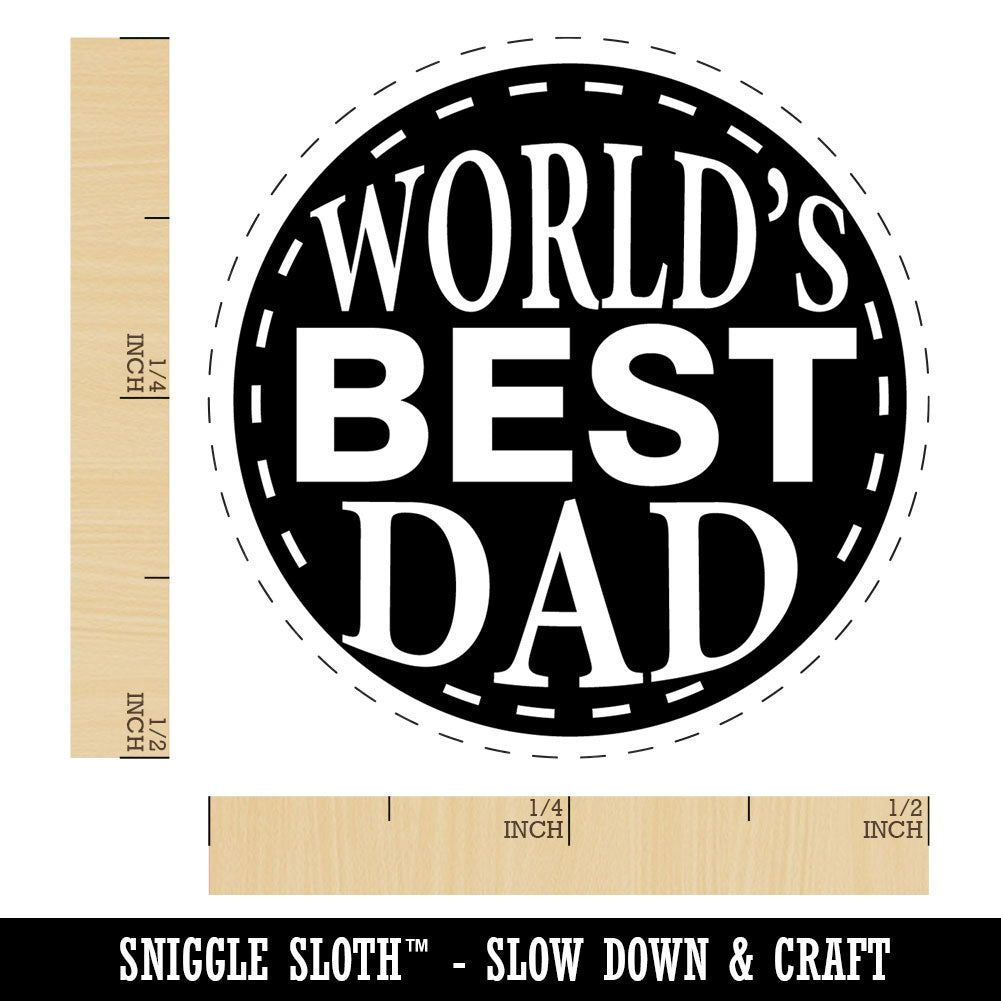 World's Best Dad Globe Father's Day Rubber Stamp for Stamping Crafting ...