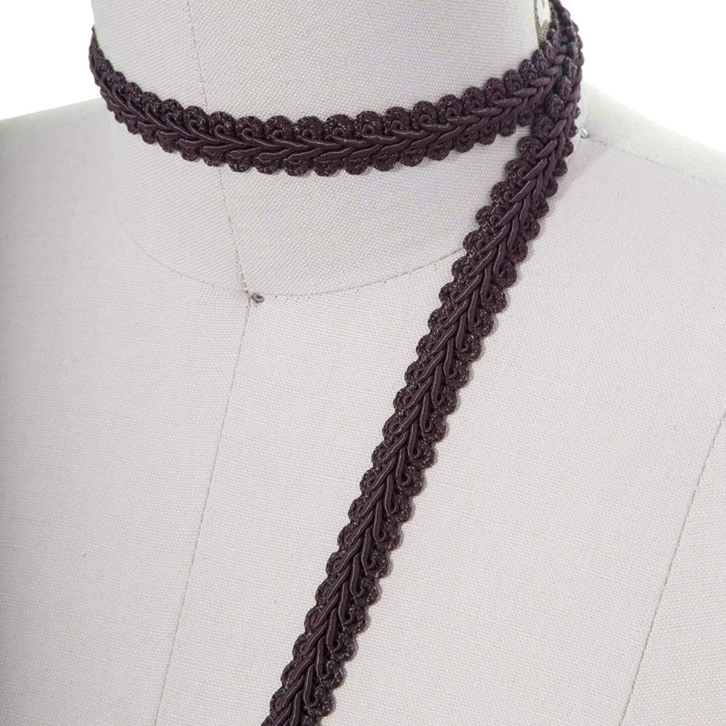 2 Yards 5/8 Inch Chocolate Brown Braided French Gimp Trim for ...