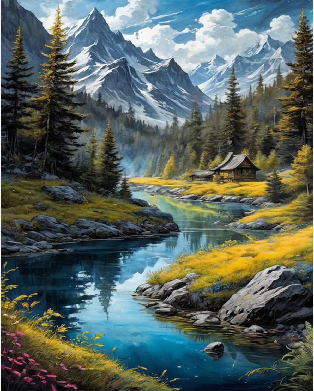 Landscape Paint by Numbers Kit for Decor Gift 16X20 Inch | Michaels