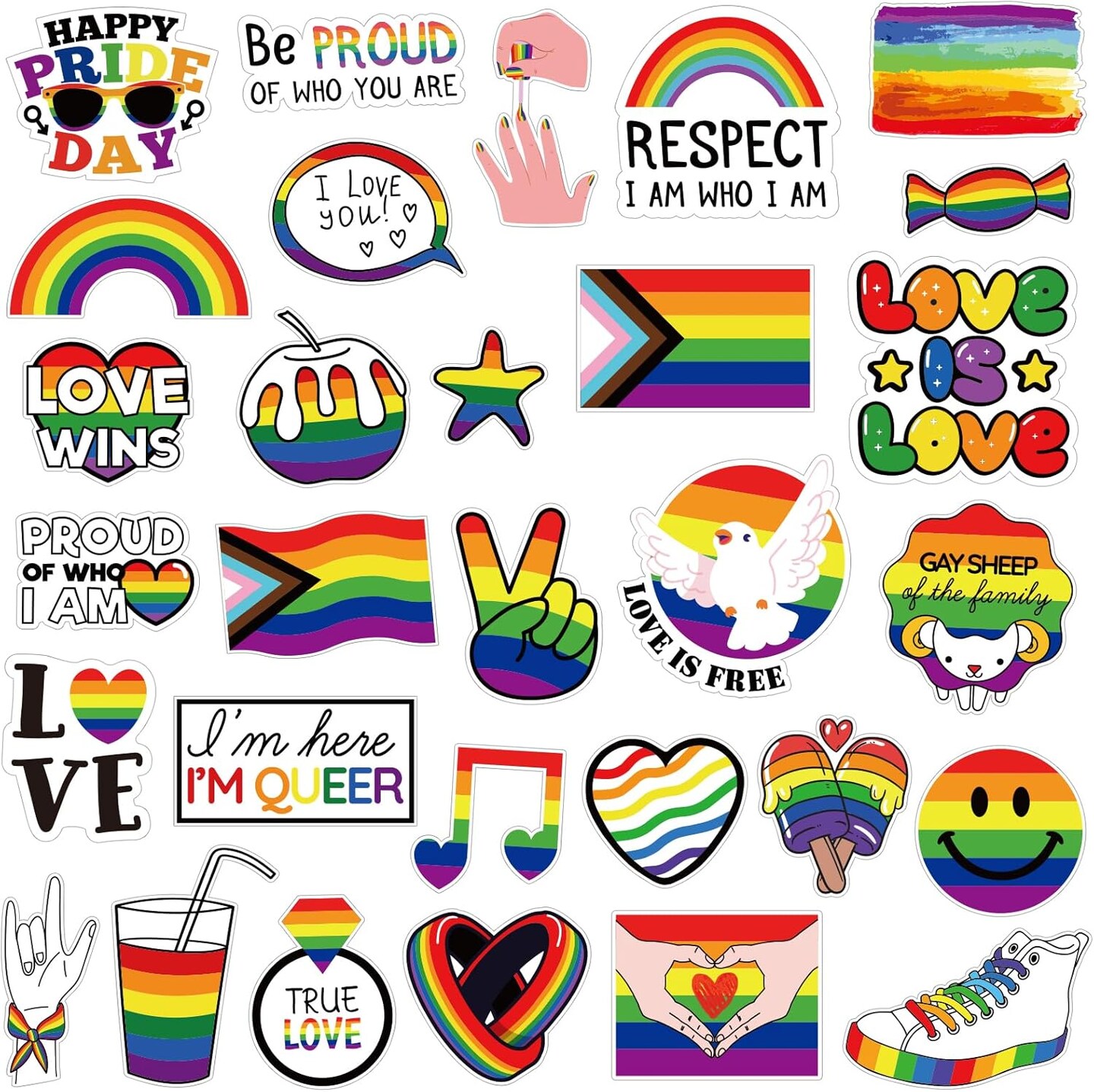 500+ Pride Gay Rainbow Stickers Decorations | Michaels