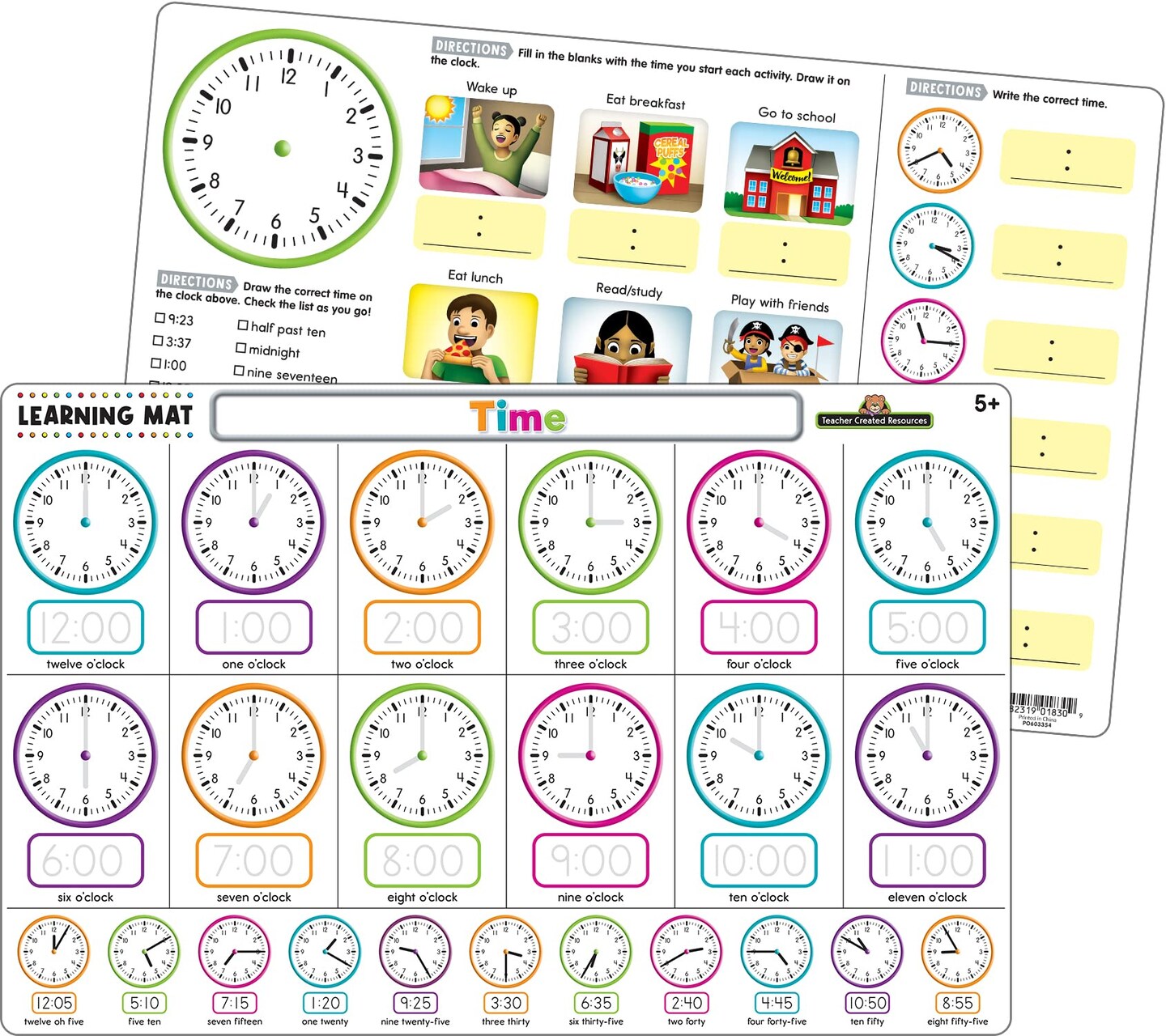 Time Learning Mat | Michaels