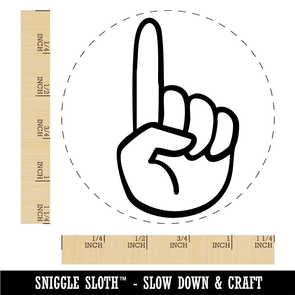 Hand Holding Up One Finger Pointing Rubber Stamp for Stamping Crafting ...