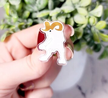 Sheepsquatch Pin, Acrylic Pin, Cryptid Hunter, Cryptid Buttons, Cryptid ...