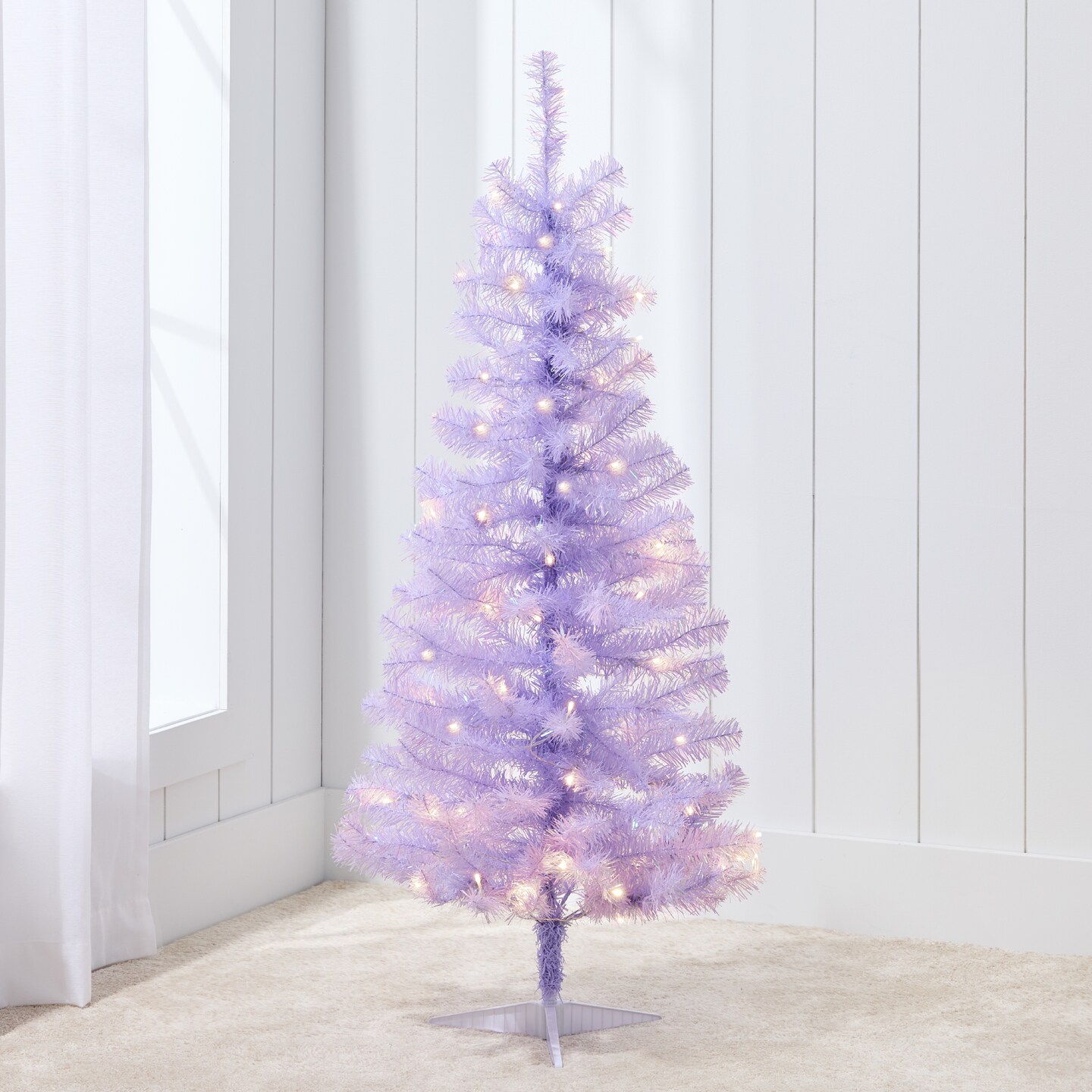 Best Choice Products Prelit Colored Christmas Tree, 4ft Artificial Tree ...