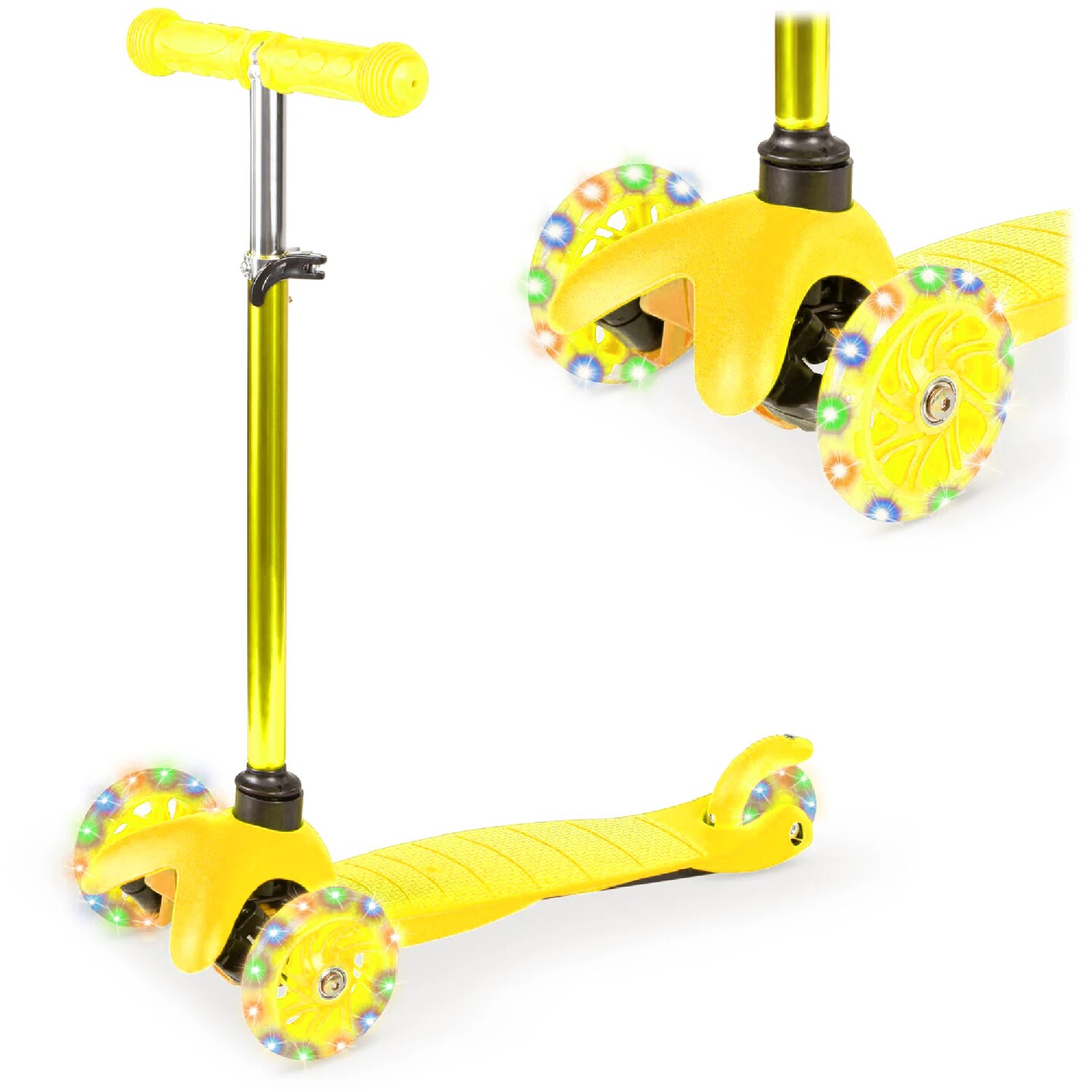 Best Choice Products Kids Mini Kick Scooter Toy w/ Light-Up Wheels and ...