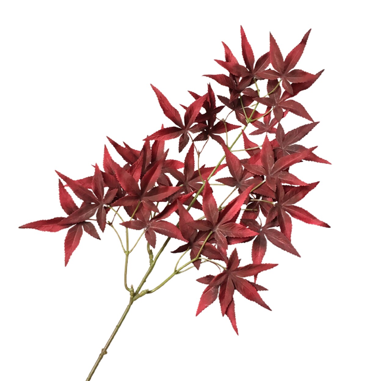 1 Pc Diy Vivid Artificial Maple Leaf Faux Silk Flower Photography Props ...