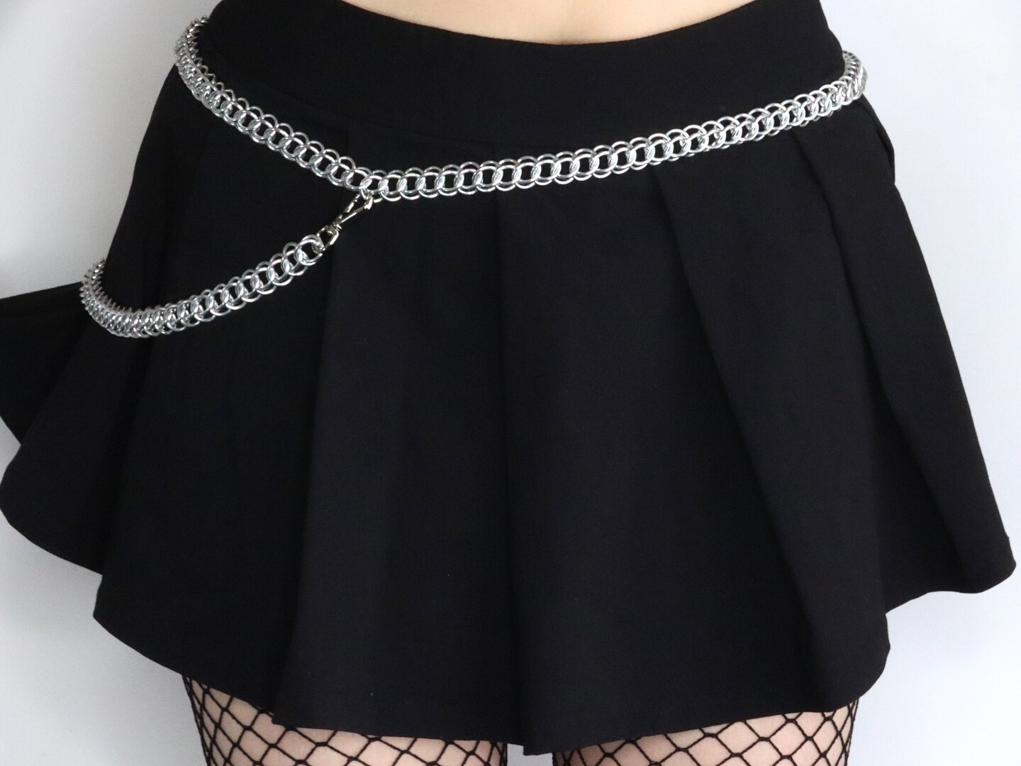 Extra Long Chain Belt | Gothic Chainmail Waist Belt for Alternative ...