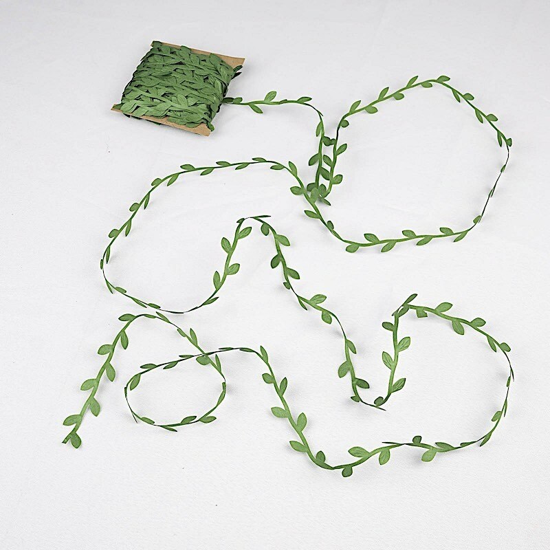 67 feet Leaf Ribbon Trim ARTIFICIAL VINES Craft Leaves Party Events ...