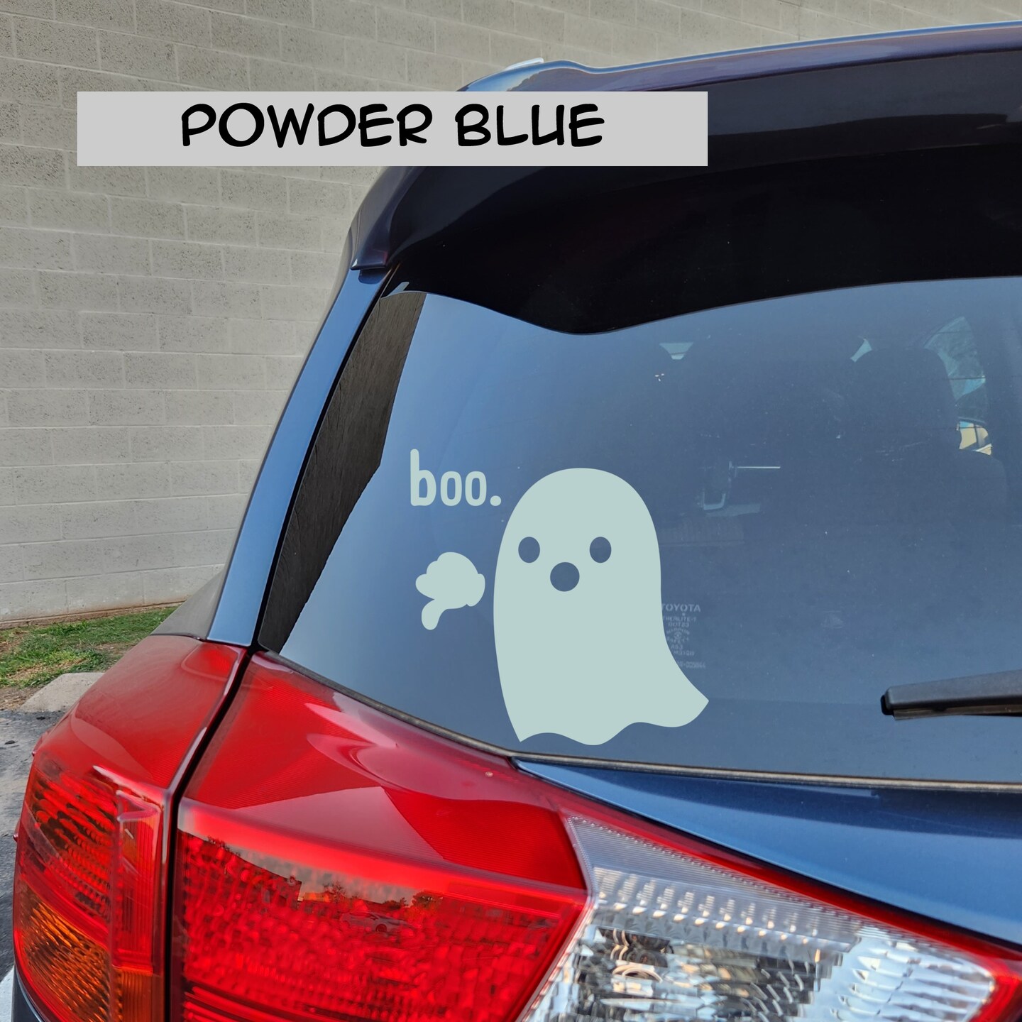 Boo Ghost Thumbs Down Halloween Permanent Vinyl Decal | MakerPlace by ...