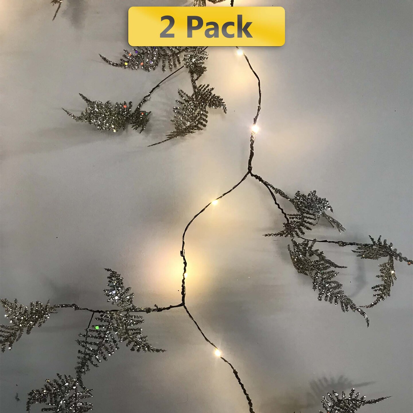 Iridescent Gold 20 LED Fern Fairy Lights For Christmas | Michaels