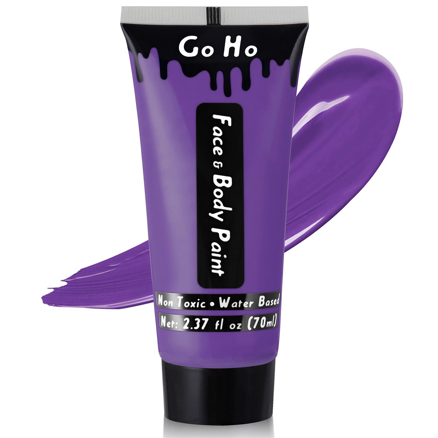 Go Ho Purple Body Paint Washable(2.37 oz) Full Coverage Smooth Water ...