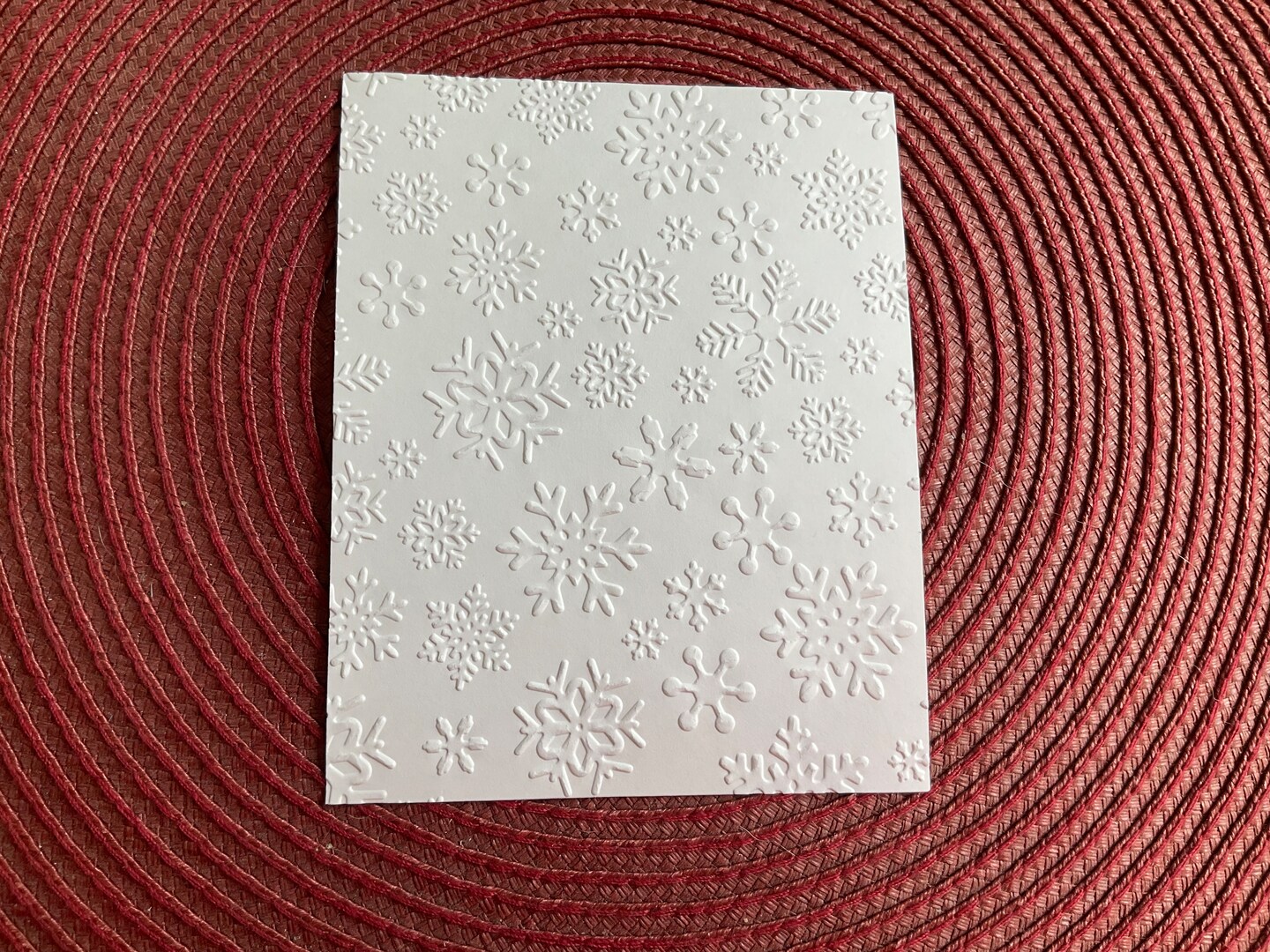 Snowflake Embossed Papers, Textured Card Fronts for DIY Cardmaking ...