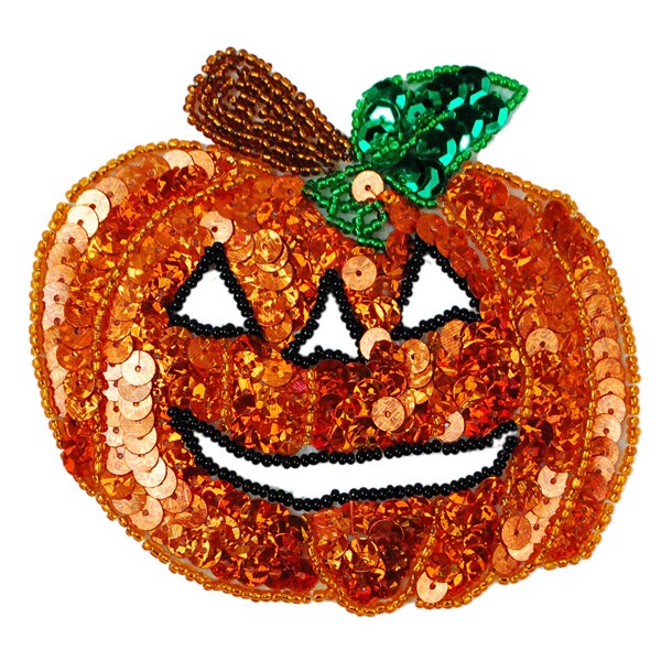 4 1/4" x 4" Jack Junior Pumpkin Sequin Applique/Patch | Michaels