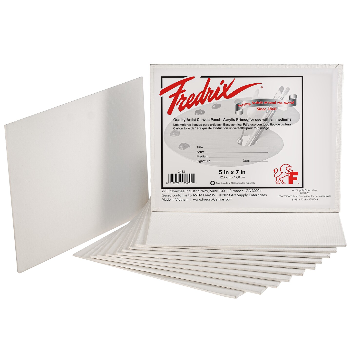 FREDRIX Artist Series Primed Canvas Panels, 5" x 7", 12/Pkg. | Michaels