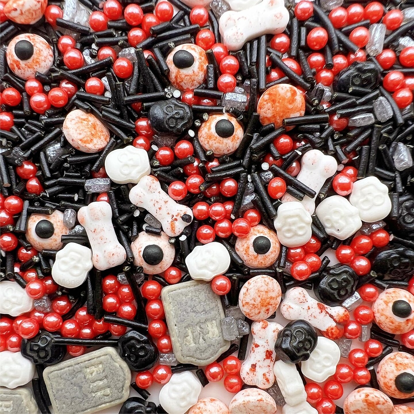 SE Si&Moos Halloween Tombstone Candy Skull Sprinkles Edible Skull Cake ...