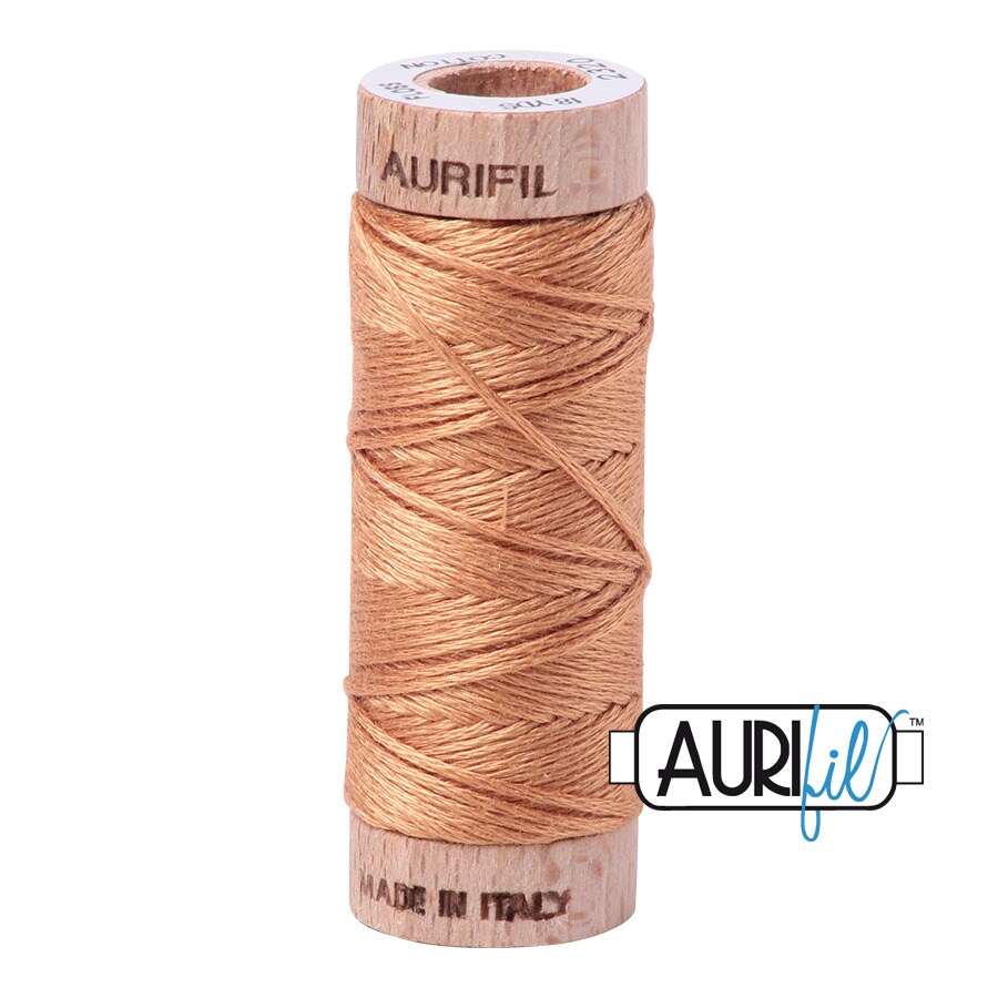 Light Toast (2320) | Aurifloss Small Spool (18M / 18Y) | Aurifil Thread ...
