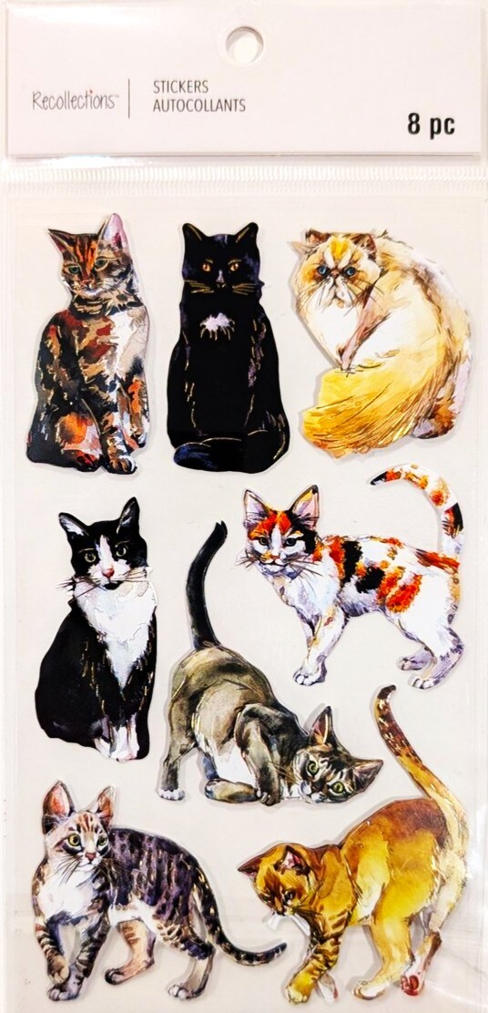 Recollections Cats Dimensional Stickers | Michaels