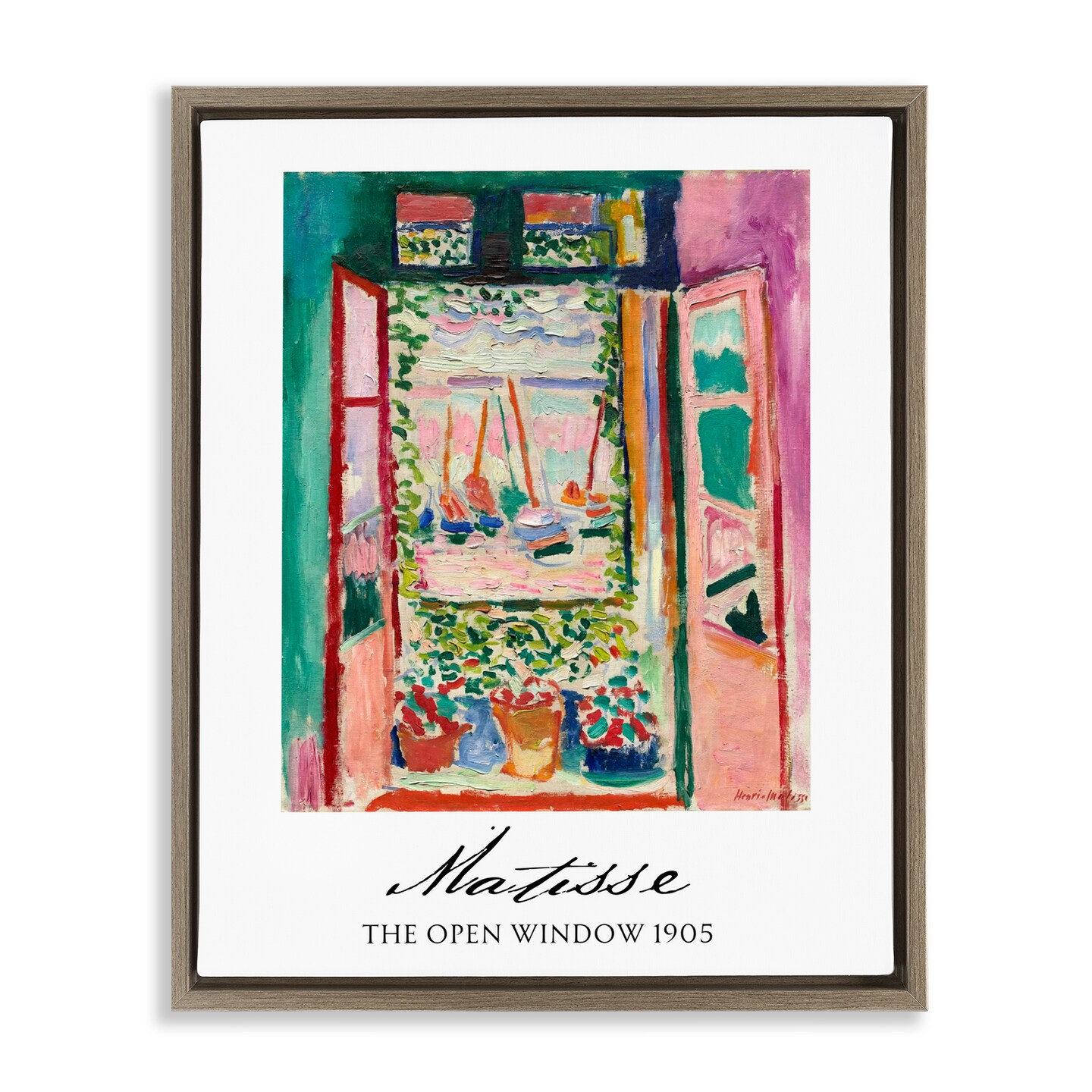 Stupell Industries The Open Window Matisse Floating Frame, design by ...