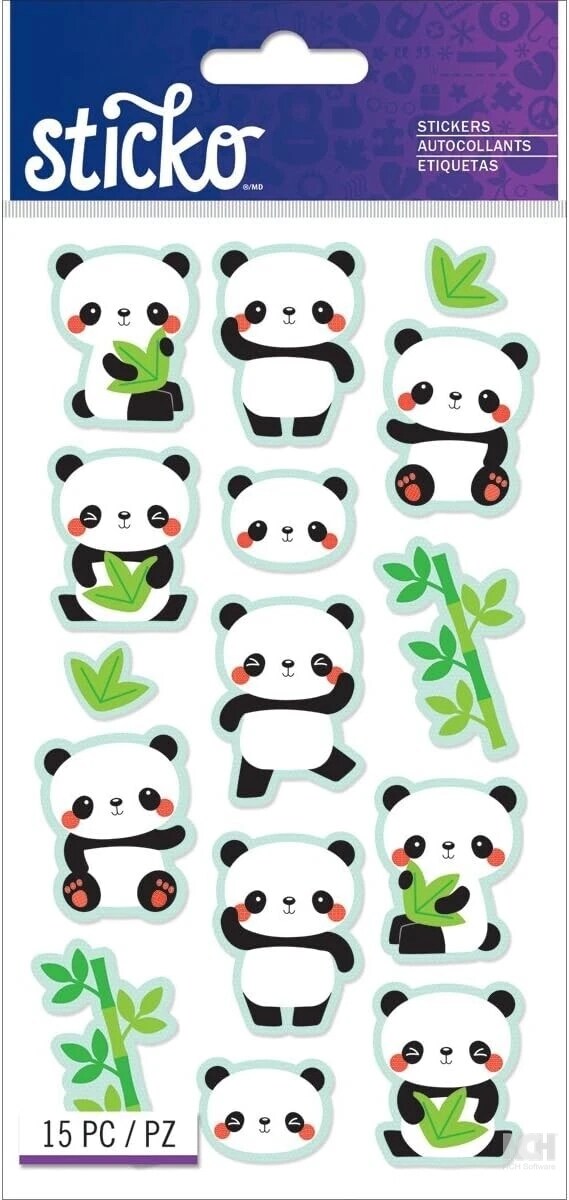 Sticko Rolly Polly Panda Stickers | Michaels