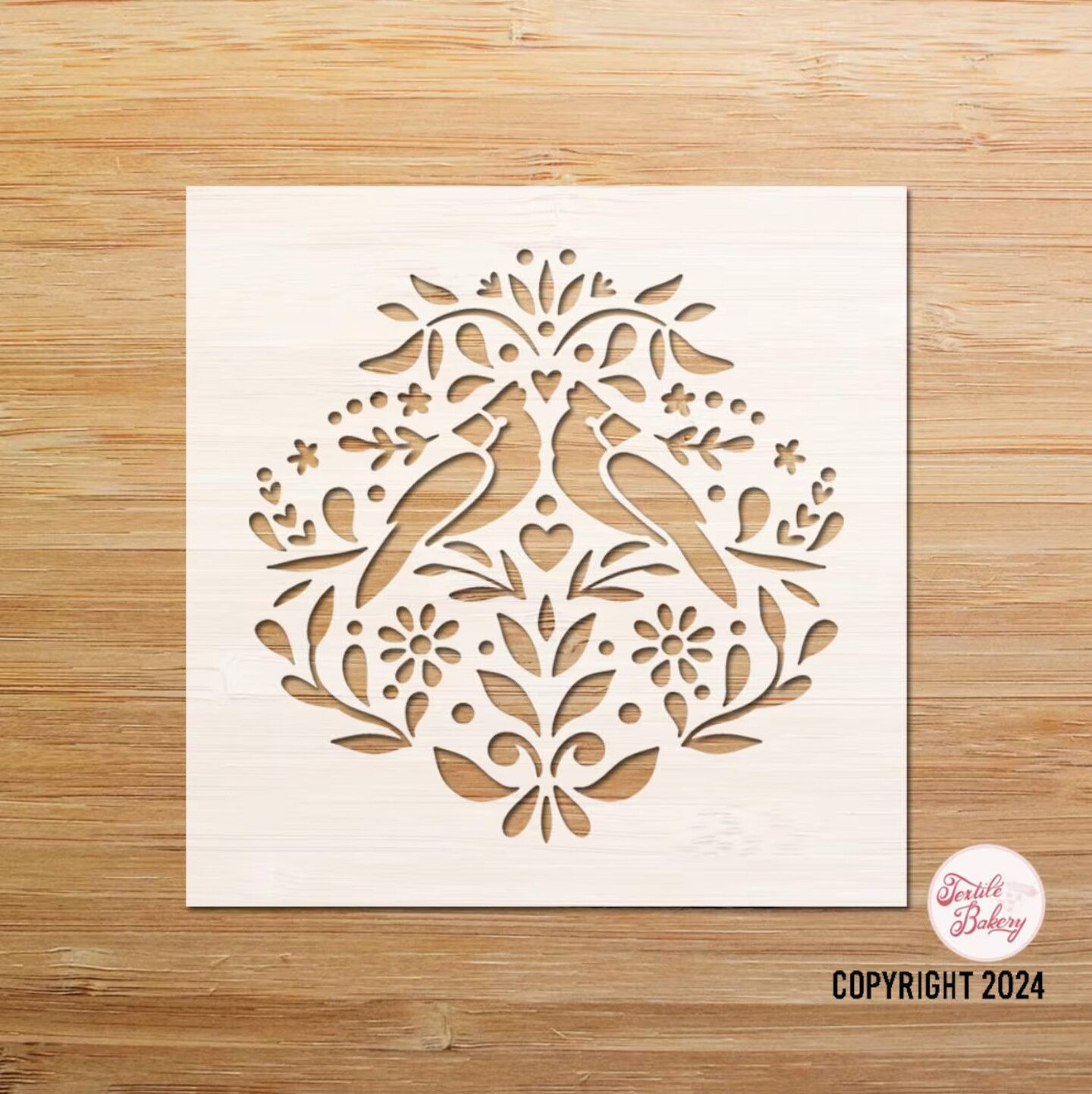 Red Cardinal Stencil-Stencils-Stencils for Painting-Art Stencil-Folk ...