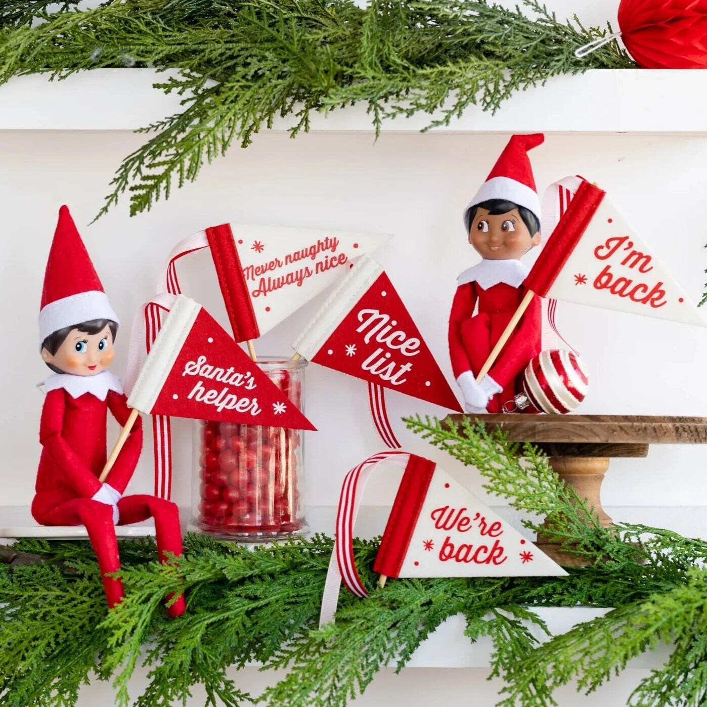 ELF MINI PENNANT FLAGS SET | Michaels
