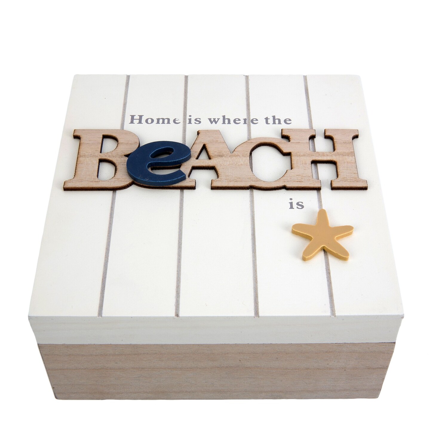 HOME IS BEACH Box, Color: Multicolored, Count: 1 | Michaels