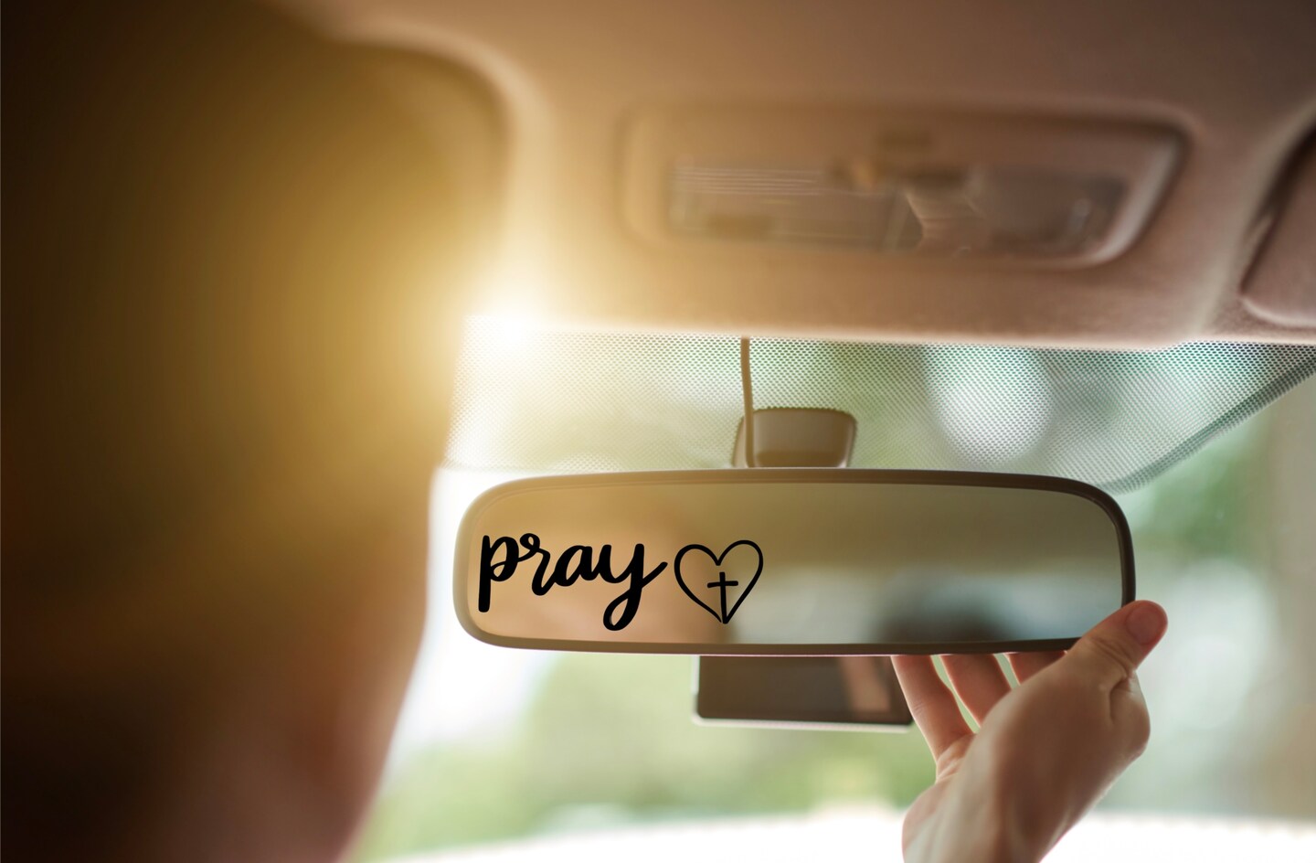 Pray Car Mirror Decal, Pray Decal, Encouraging Quotes, Positive ...