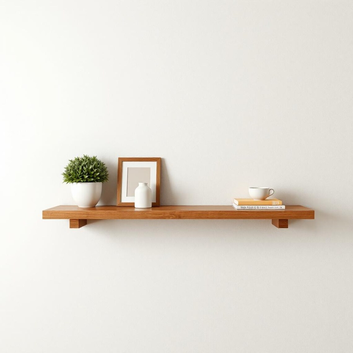 White Oak Floating Shelves, Kitchen Floating Wall Shelf, Custom Heavy ...