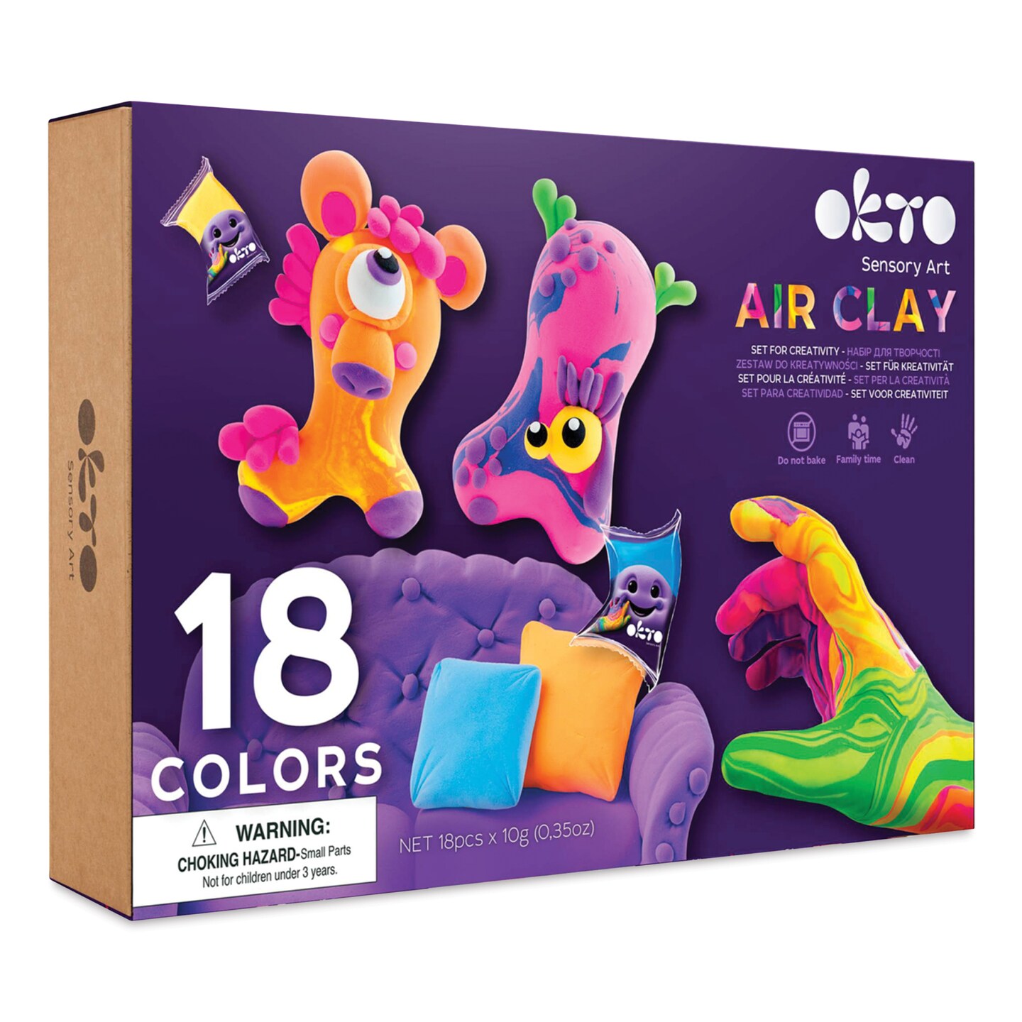 Okto Sensory Art Air Clay Creativity Kit - Set of 18 | Michaels