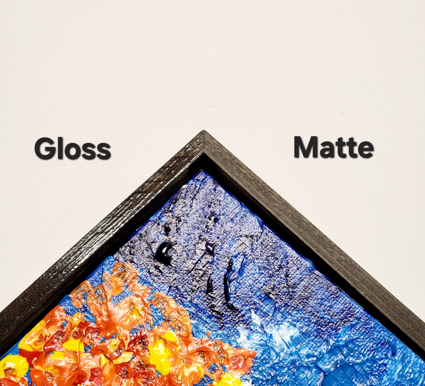 *Gloss Ebony* Thin Border Canvas Floating Frame, Made-to-Order Canvas ...