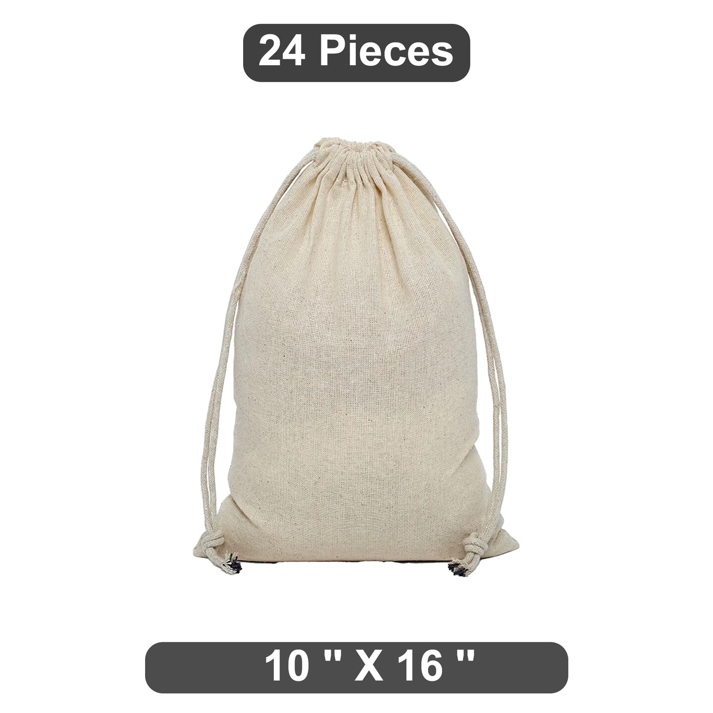 Spacious Cotton Muslin Pouch 10" x 16" | Michaels