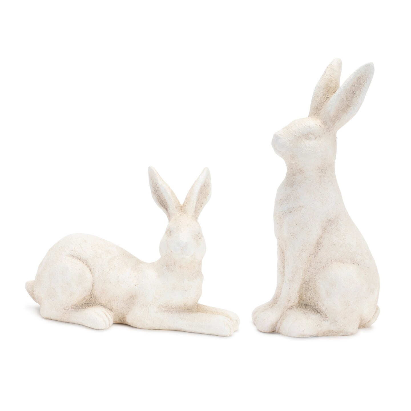 Melrose Standing and Sitting Ceramic Rabbit Figurines - 8.5" - Set of 2 ...
