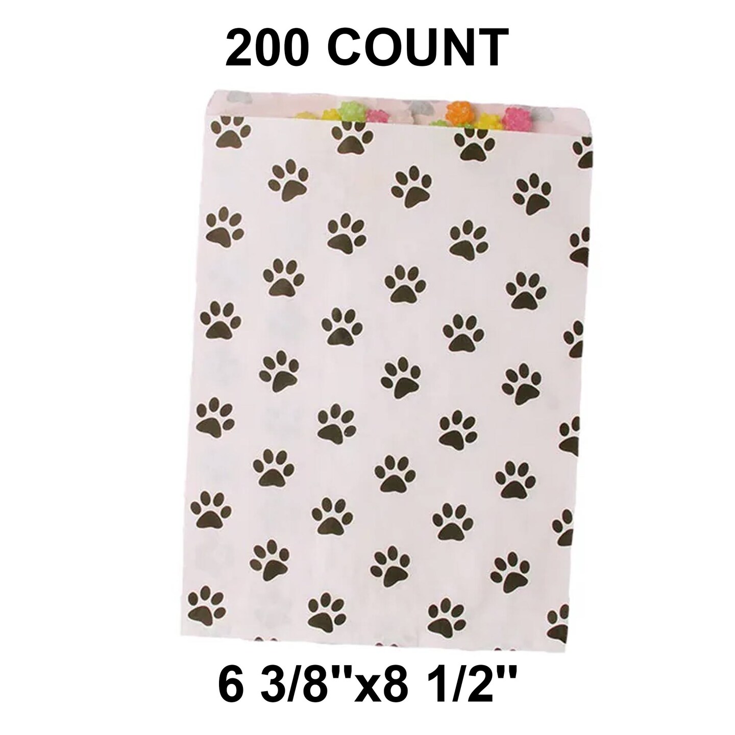 Paw Print Paper Gift Bags 6 3/8" x 8 1/2" | Michaels