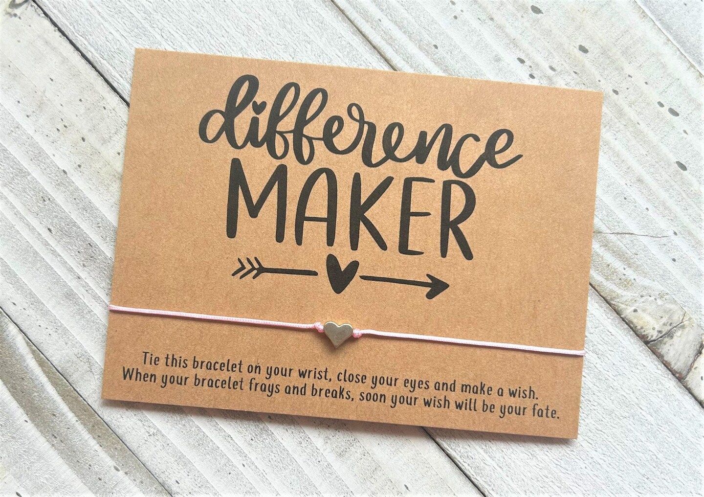 Teacher wish Bracelet teacher appreciation gift difference maker wish ...