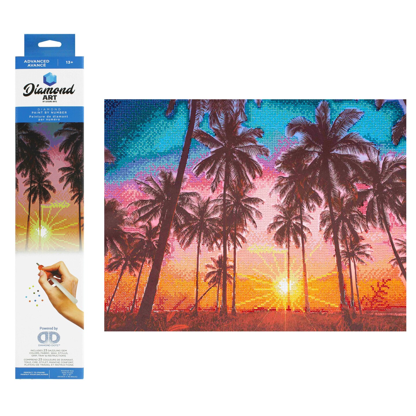 Diamond Art By Leisure Arts Diamond Painting Kits For Adults 16"X20 ...