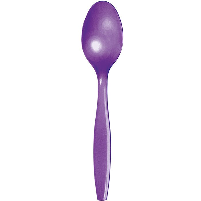 Bulk Pack of 48 Amethyst Purple Plastic Spoons | Michaels