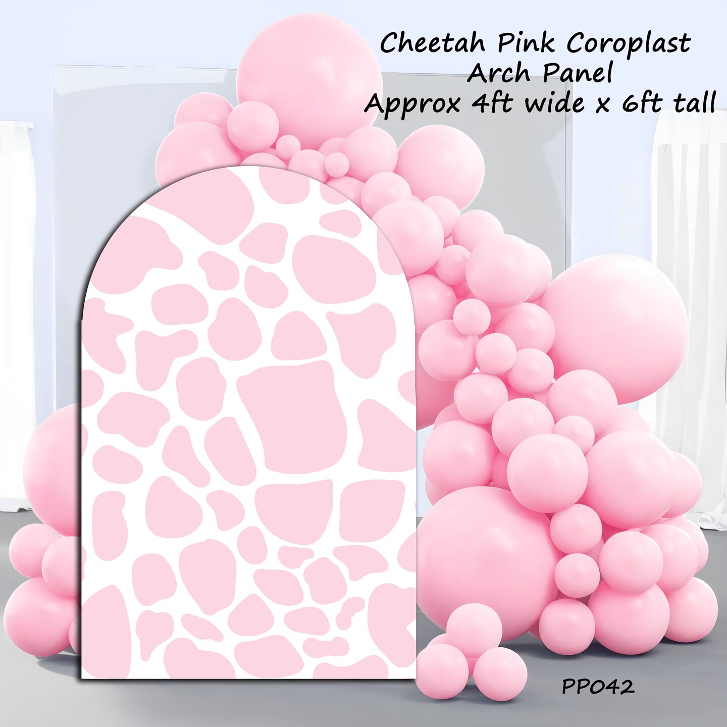 PP042 coroplast Chetta pink panel cutouts signs props standees party decor backdrop decorations ...